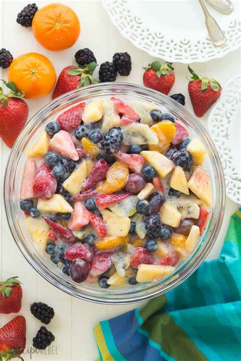 Video Creamy Fruit Salad Recipe Vanilla Dressing