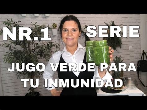 JUGO VERDE PARA SUBIR LAS DEFENSAS Y FORTALECER EL SISTEMA INMUNITARIO