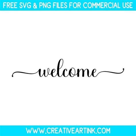 Simple Welcome Svg Free Svg Files Creativeartink