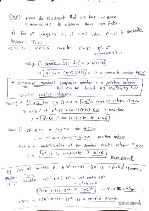 [solved] prove the statements that are true or give counterexamples to course hero