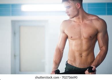 Man Naked Wet Athletic Body Stock Photo 702736690 Shutterstock