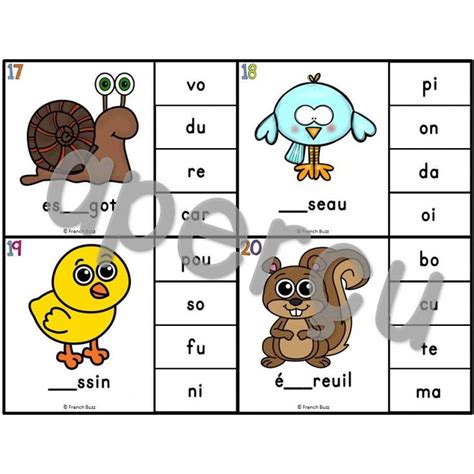 Les Syllabes Choisis La Syllabe Qui Manque Boutique Comics