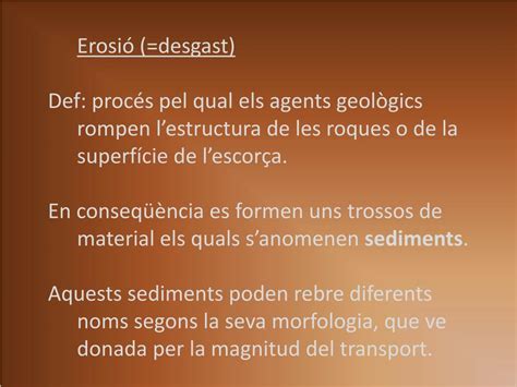 PPT LA DINÀMICA EXTERNA DE LA TERRA PowerPoint Presentation free