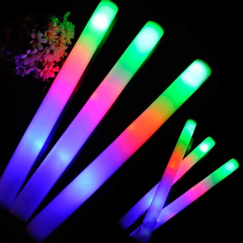 LED Foam Stick Light 3 Modes MultiColor Changing Flash Sticks Glowing
