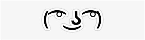 Simple Lenny Face Meme Lenny Face Meme Design Stickers Lenny Face Png