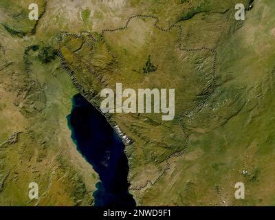 Shape Of Njombe Region Of Tanzania With Its Capital Isolated On A