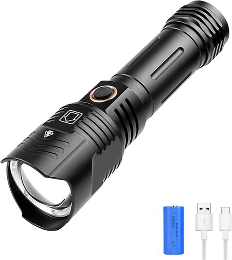 WESLITE XHP90 son derece parlak LED el feneri 8000 lümen taktiksel el