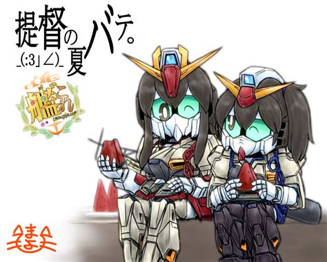 mayohi neko akagi kancolle gundam mk ii kaga kancolle zeta gundam mobile suit gundam