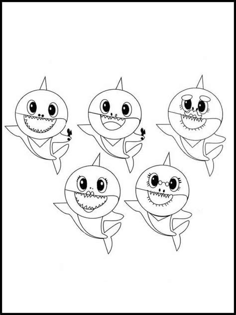 Dibujos De Tiburon Bebe Para Colorear E Imprimir ColoringOnly