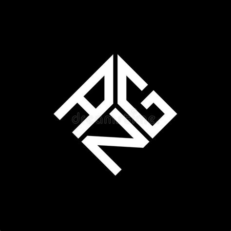 Ang Letter Logo Design On Black Background Ang Creative Initials