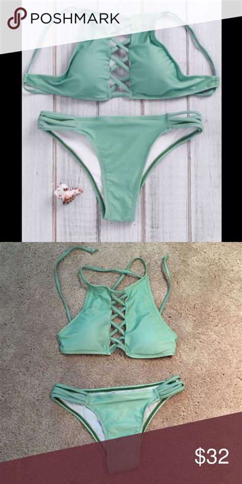 Mint Bikini Mint Bikini Bikinis Halter Style Bikini