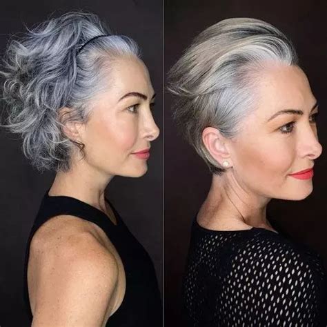 Best Hairstyles For Grey Hair For Women Over Fabbon