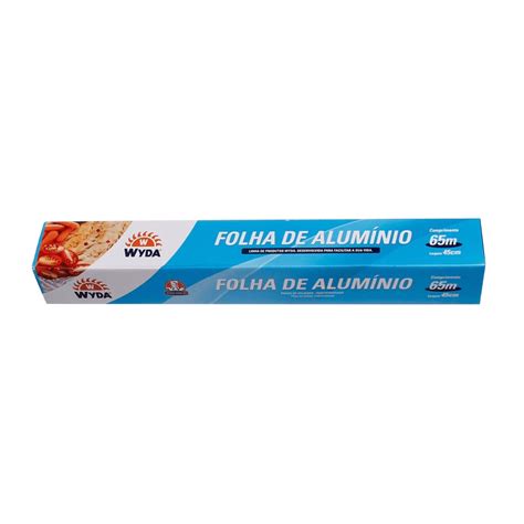 PAPEL ALUMINIO WYDA ROLO 45CM 65M Zeno Embalagens Suprimentos Para