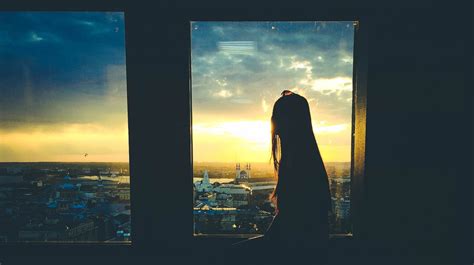 Wallpaper Sunlight Women Sunset Sea City Reflection Sky