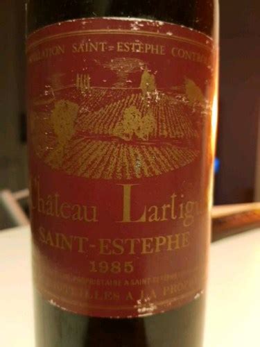 1985 Château Lartigue Saint Estèphe Vivino US