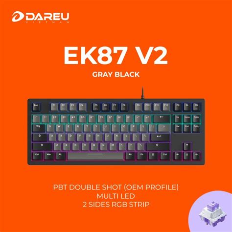 B N Ph M C Gaming Dareu Ek V Gray Black Sides Rgb Strip Multi