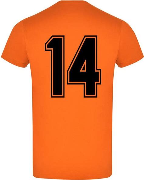 Johan Cruijff Heren T Shirt EK WK Holland Oranje Nederlands