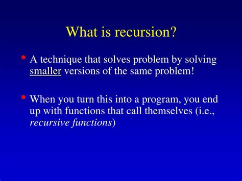 ppt recursion powerpoint presentation free download id 5086472