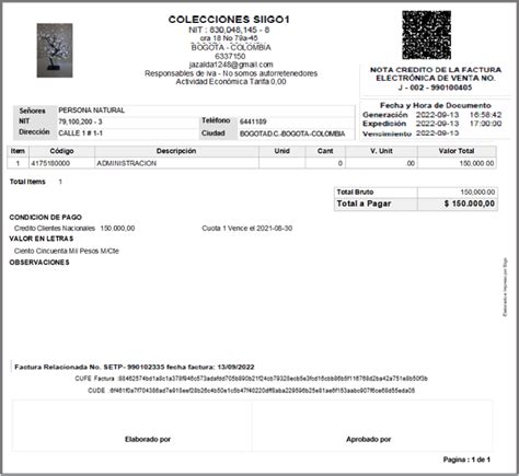 Elabora tu nota crédito electrónica Portal de Clientes Siigo Software