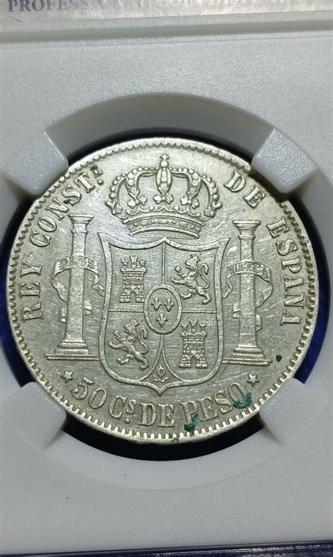 1885 50 Centimo ALFONSO XII Au Condition Hobbies Toys Memorabilia