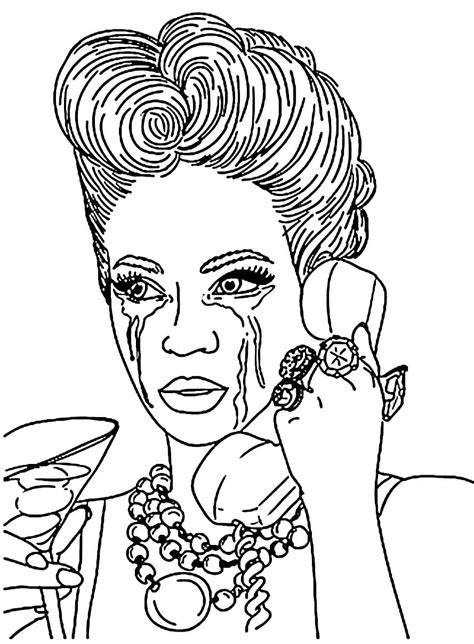 Dibujos De Beyonce 4 Para Colorear Para Colorear Pintar E Imprimir