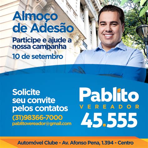Campanha política Vereador Pablito 45 555 on Behance