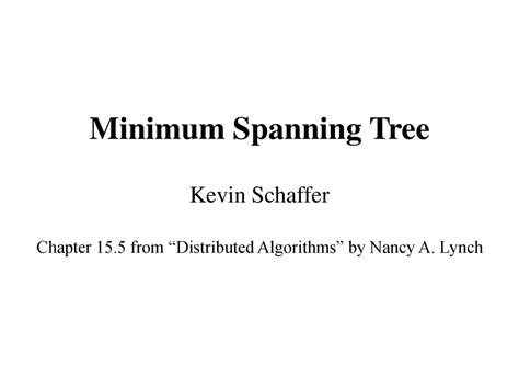 chapter 15 5 from “distributed algorithms” by nancy a lynch ppt download