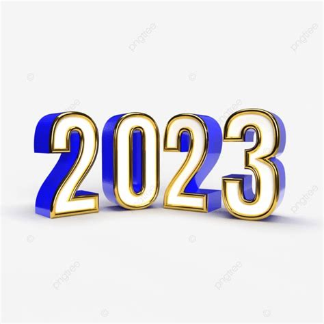 3d Render Gold Metallic Sign And Text Letter Celebrate Party 2023 New