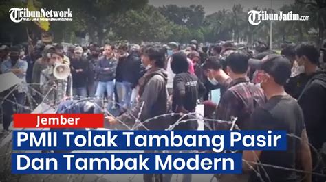 PMII Jember Gelar Aksi Tolak Tambang Pasir Besi Dan Tambak Modern Di