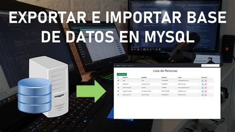 exportar e importar base de datos en mysql clase 34 youtube