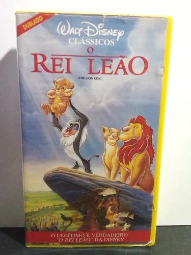 Fita Vhs O Rei Leão Disney C2 Fita Preta Parcelamento sem juros