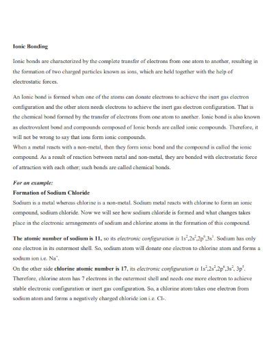 Ionic Bond Examples Format How To Differentiate Pdf