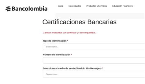 Cómo descargar un certificado de cuenta de ahorros Bancolombia