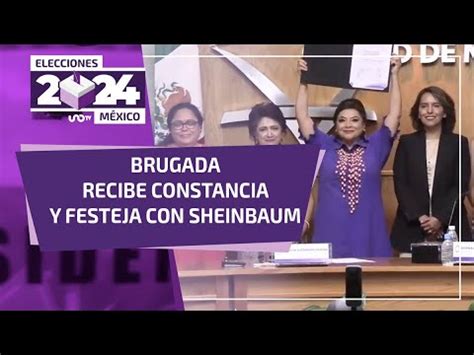 Clara Brugada recibe constancia de mayoría como jefa de Gobierno electa
