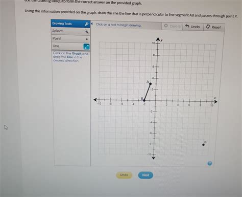 solved use the drawing tool s to form the correct answer on the provided graph using the