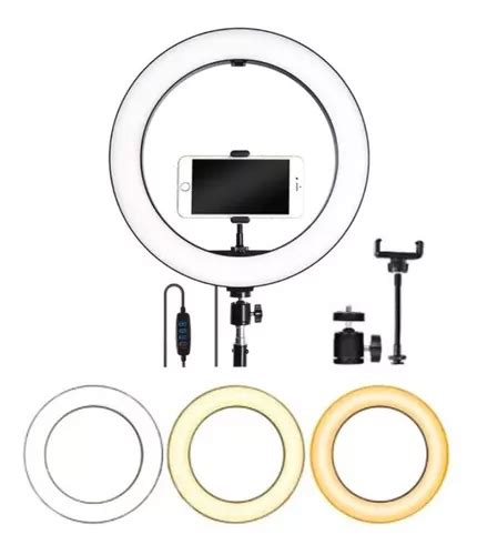 L Mpara Aro Luz Led Cm Maquillaje Profesional Tripie Meses Sin