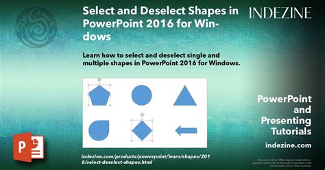 Select And Deselect Shapes In Powerpoint For Windows