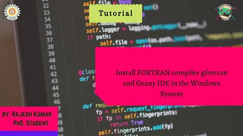 install fortran compiler gfortran and geany ide in the windows system youtube