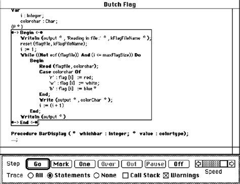 pascal genie 1 0 tracing program execution download scientific diagram