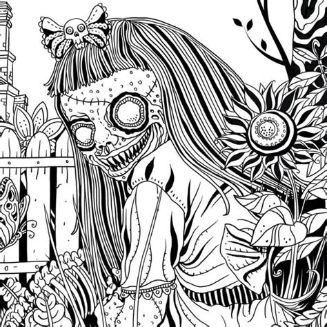 Scary Coloring Pages For Adults Free Coloring Pages Scary Coloring