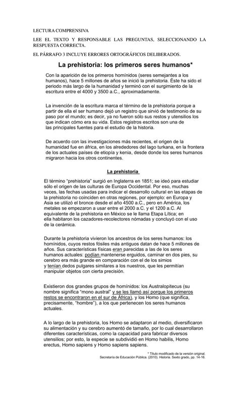 Aporte De Lectura Comprensiva Lectura Comprensiva Lee El Texto Y