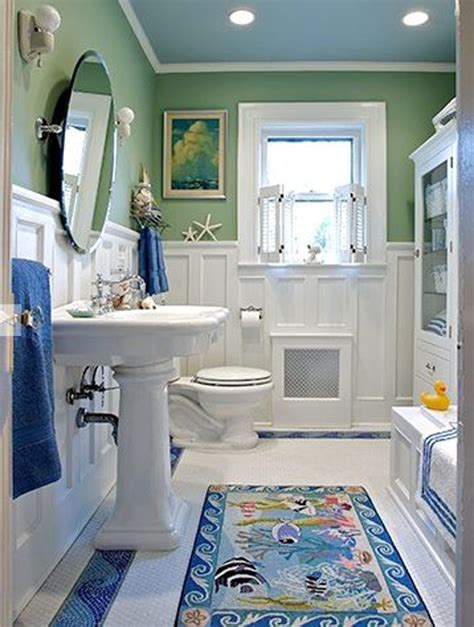 Charming Beach And Coral Themed Bathroom Ideas Homemydesign