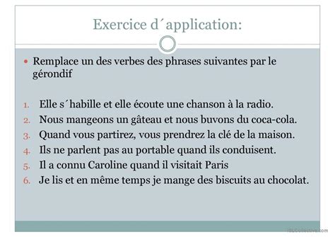 Le Gérondif Français FLE powerpoints