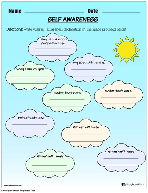 Mindfulness Worksheets Examples Ideas Storyboardthat
