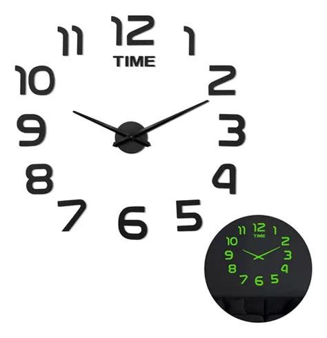 Reloj De Pared Moderno D Grande Minimalista Hogar Sala Meses Sin