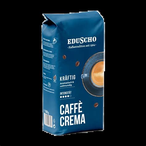 Eduscho Caffè Crema Kräftig 1kg Ganze Bohne KaffeeCasa