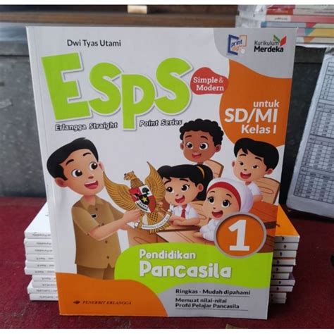 Jual Buku Esps Pendidikan Pancasila Untuk SD MI Kelas 1 Kurikulum