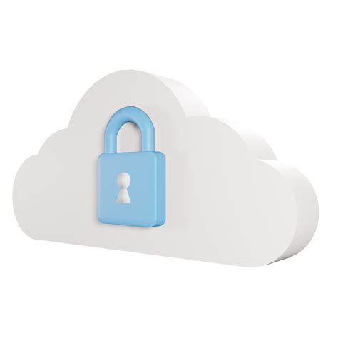 Cloud Security 3d Icon 24815159 PNG