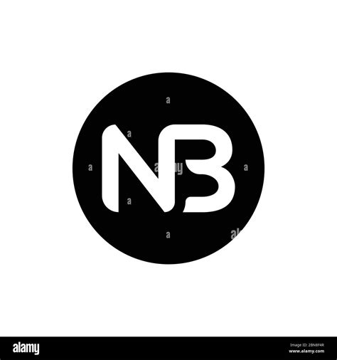 Plantilla de vector de diseño de logotipo de NB con letra inicial