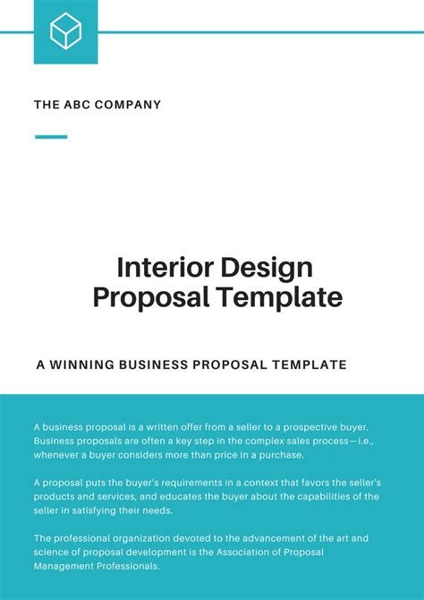 Interior Design Proposal Template RFPLY In 2022 Proposal Templates